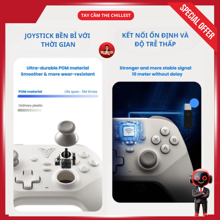 Tay cầm chơi game Flydigi Dune Fox | Build xịn, kết nối đa nền tảng ...