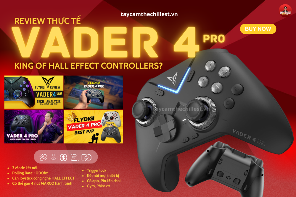 Review thực tế Tay cầm chơi game Flydigi Vader 4 Pro – Tay cầm chơi ...